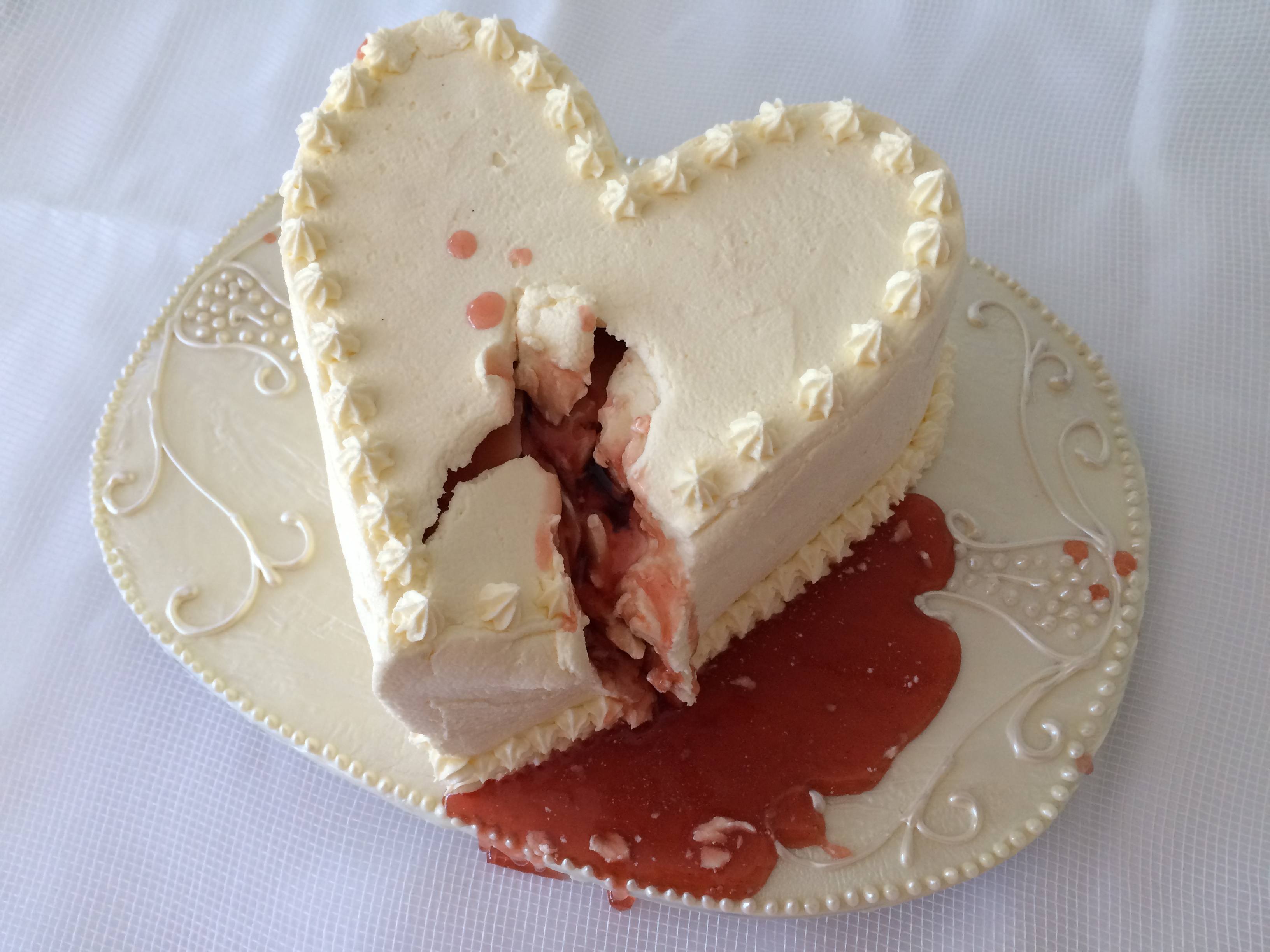 HowToCookThat : Cakes, Dessert & Chocolate | Broken Heart Cake inspired ... HowToCookThat : Cakes, Dessert & Chocolate | Broken Heart Cake inspired ...