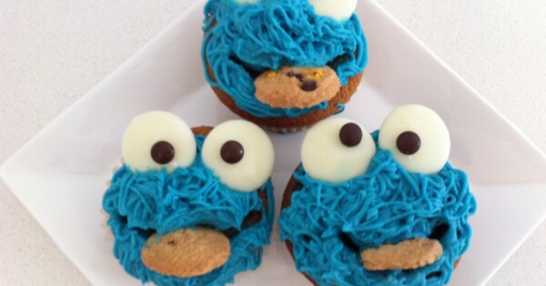 Howtocookthat Cakes Dessert And Chocolate Easy Cookie Monster Cupcakes Howtocookthat