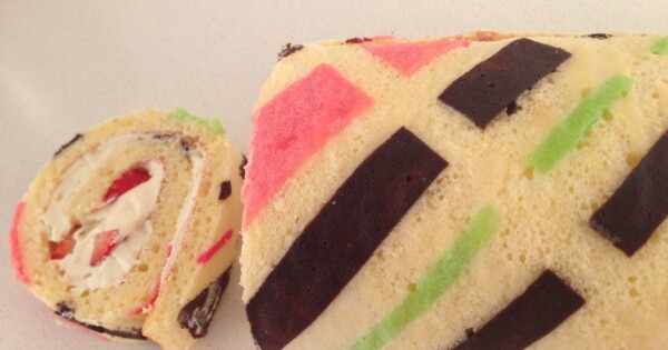 HowToCookThat : Cakes, Dessert & Chocolate | Patterned Roll Cake Recipe ...