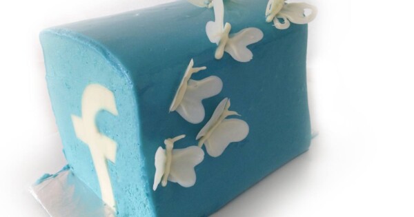 HowToCookThat : Cakes, Dessert & Chocolate | Facebook Cake with logo on ...