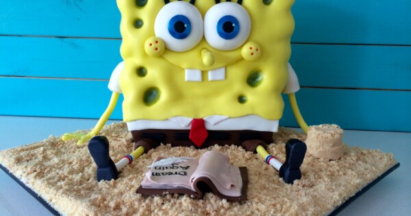 HowToCookThat : Cakes, Dessert & Chocolate | Spongebob Cake Tutorial ...