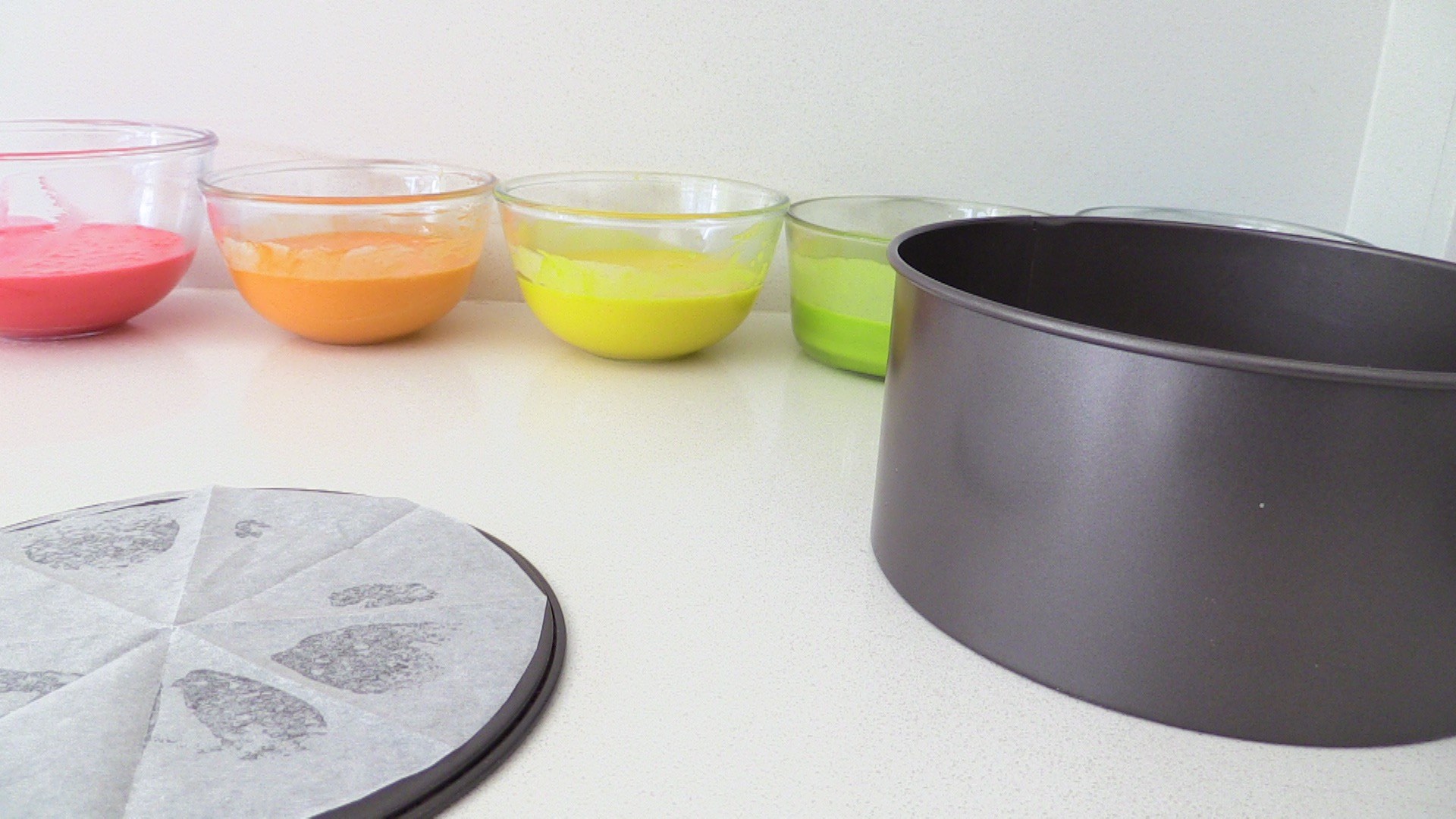 HowToCookThat : Cakes, Dessert & Chocolate | Rainbow Steam Cake Recipe ...