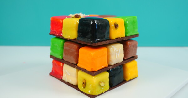 HowToCookThat : Cakes, Dessert & Chocolate | Rubik's Cube Cake ...